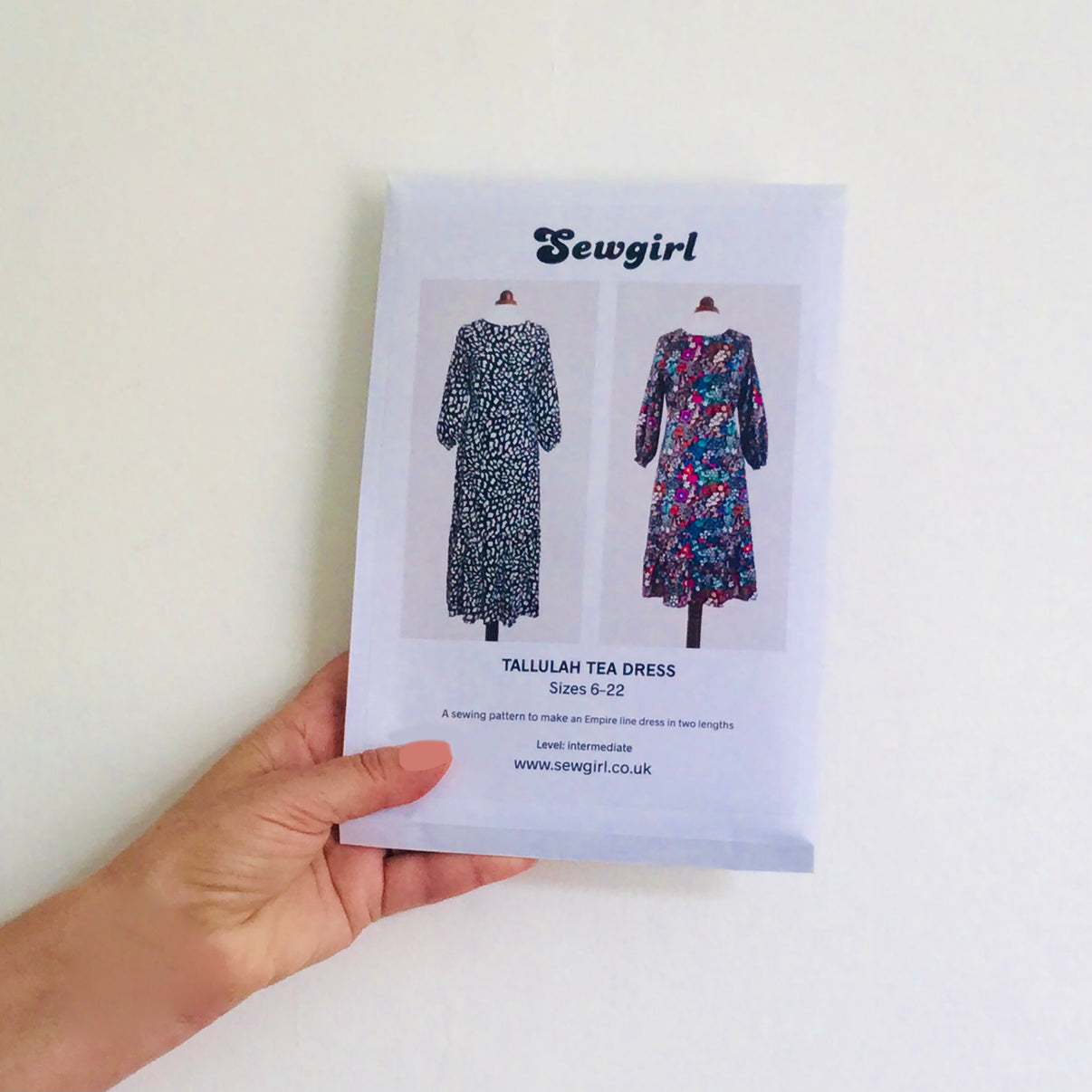 TALLULAH TEA DRESS sewing pattern – Sewgirl UK