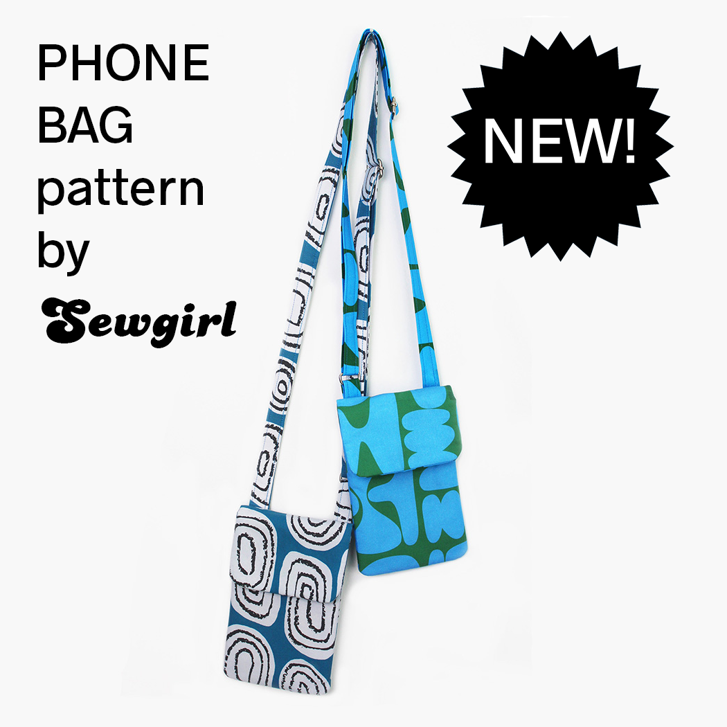 PHONE BAG PDF digital download sewing pattern – Sewgirl UK